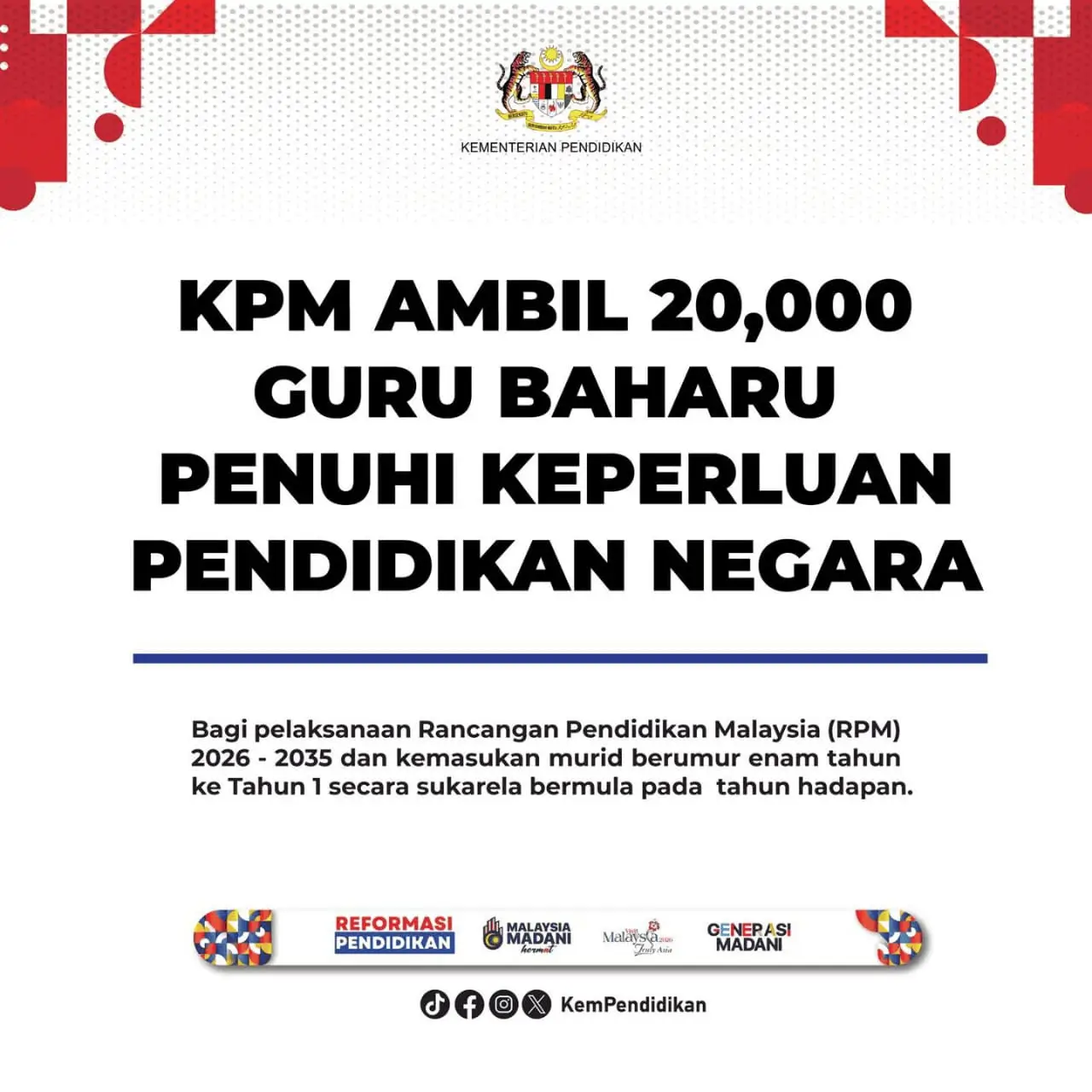 PENGAMBILAN GURU 2026 KPM : SYARAT & TARIKH PERMOHONAN GURU COS GRED ...